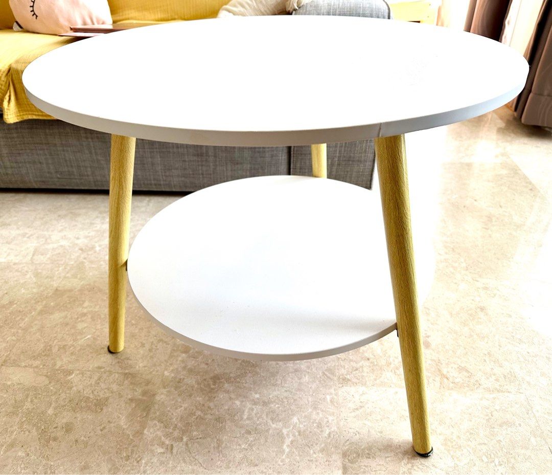 Round Coffee Table (60cm diameter), Furniture & Home Living, Furniture ...