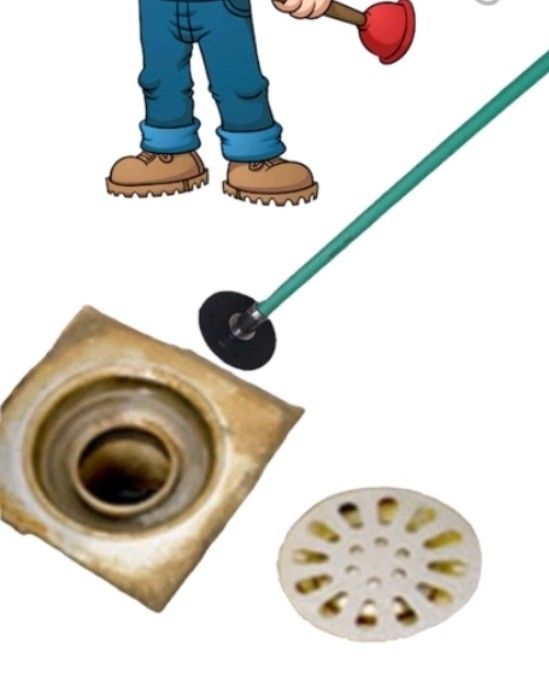 Rubber Plunger Flexible Pole for Clearing Clogged Toilet Sewage Drain ...