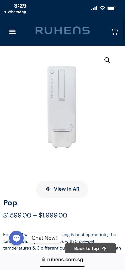 Ruhens pop Water, Furniture & Home Living, Kitchenware & Tableware ...