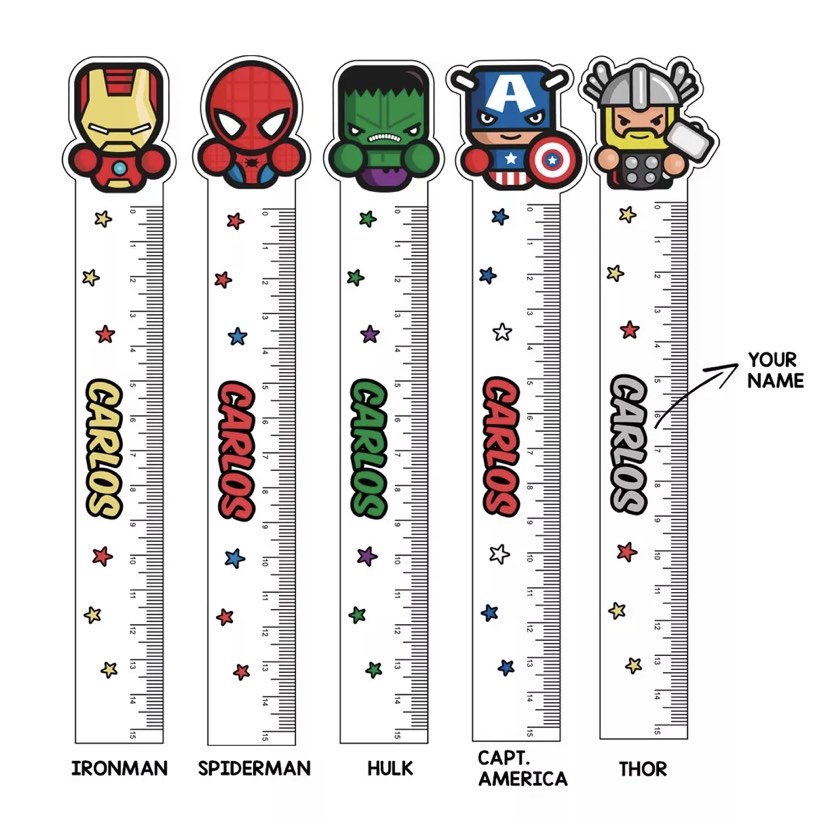 RULER CUSTOMISED FOR BIRTHDAY GIFT KIDS, Hobbies & Toys, Stationery ...