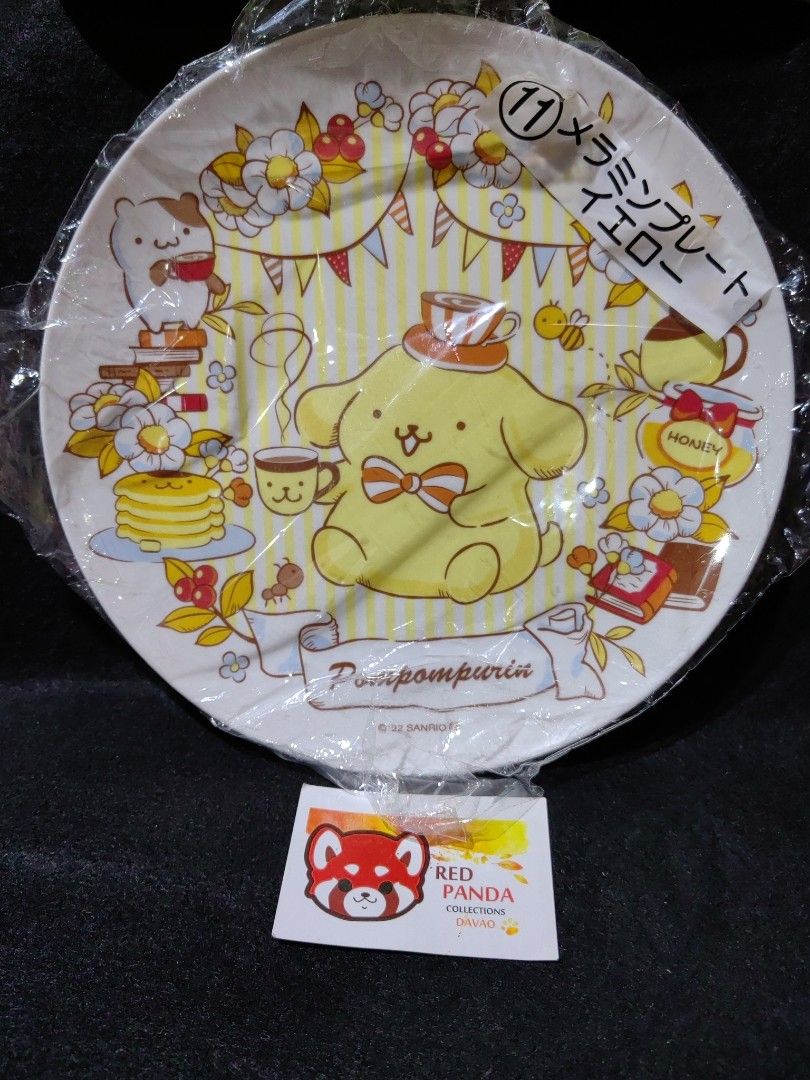 Sanrio Pompompurin Melamine Plate, Furniture & Home Living, Kitchenware ...
