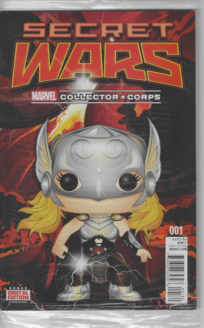 Secret Wars # 1 (Funko Pop Lady Thor Variant Cover Collector Corps ...