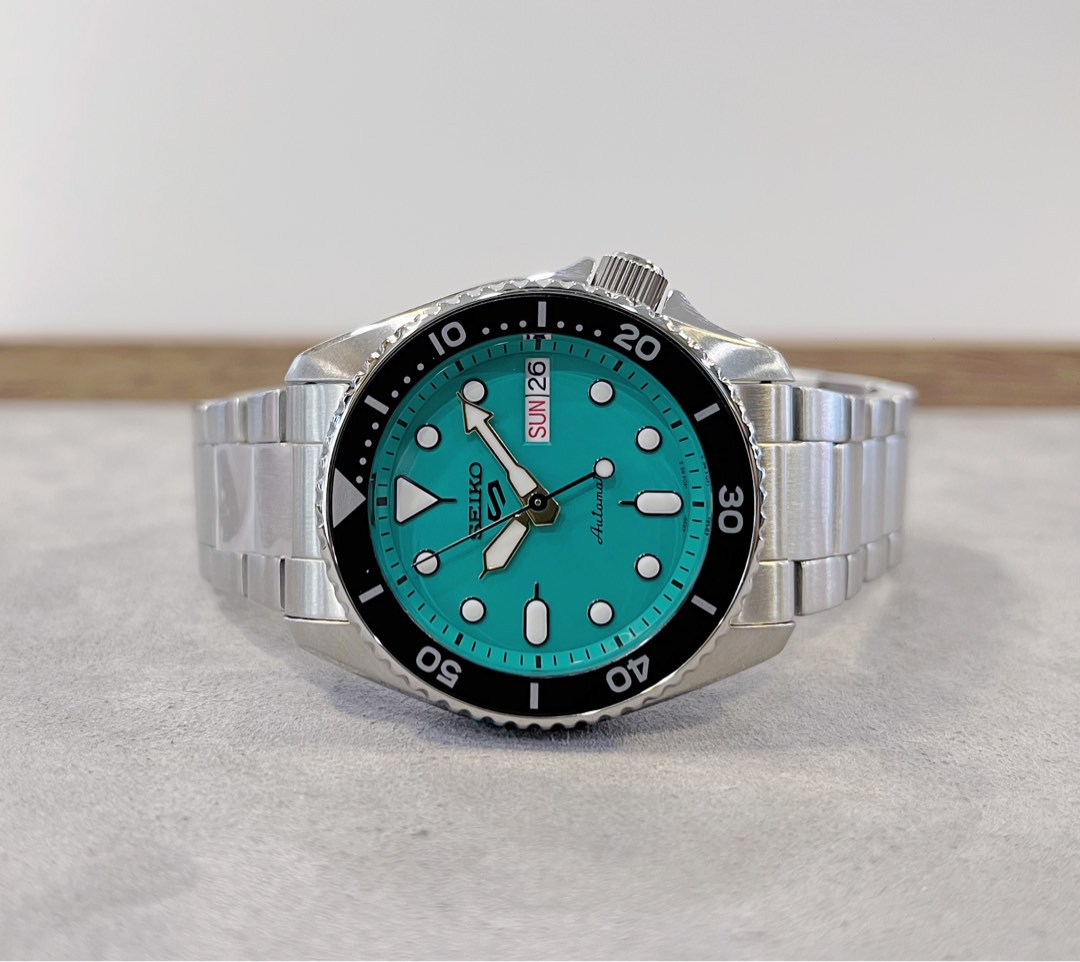 Seiko 5 Sports SKX MIDI Teal Automatic Watch, Men's Fashion, Watches ...