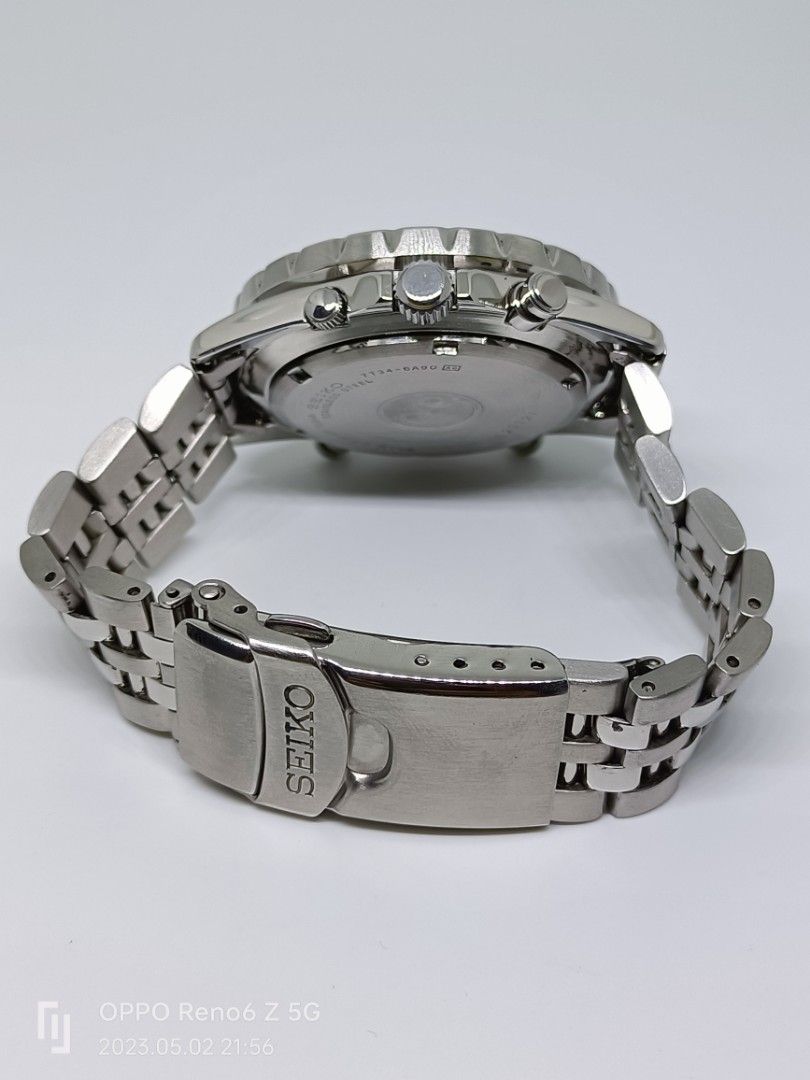 seiko flightmaster reverse panda quartz chronograph, Men's Fashion ...