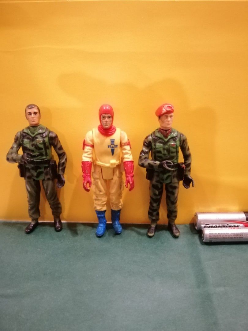Set of 3 Palitoy Action Force (GI Joe, Action Man) 80s toy figures lot ...