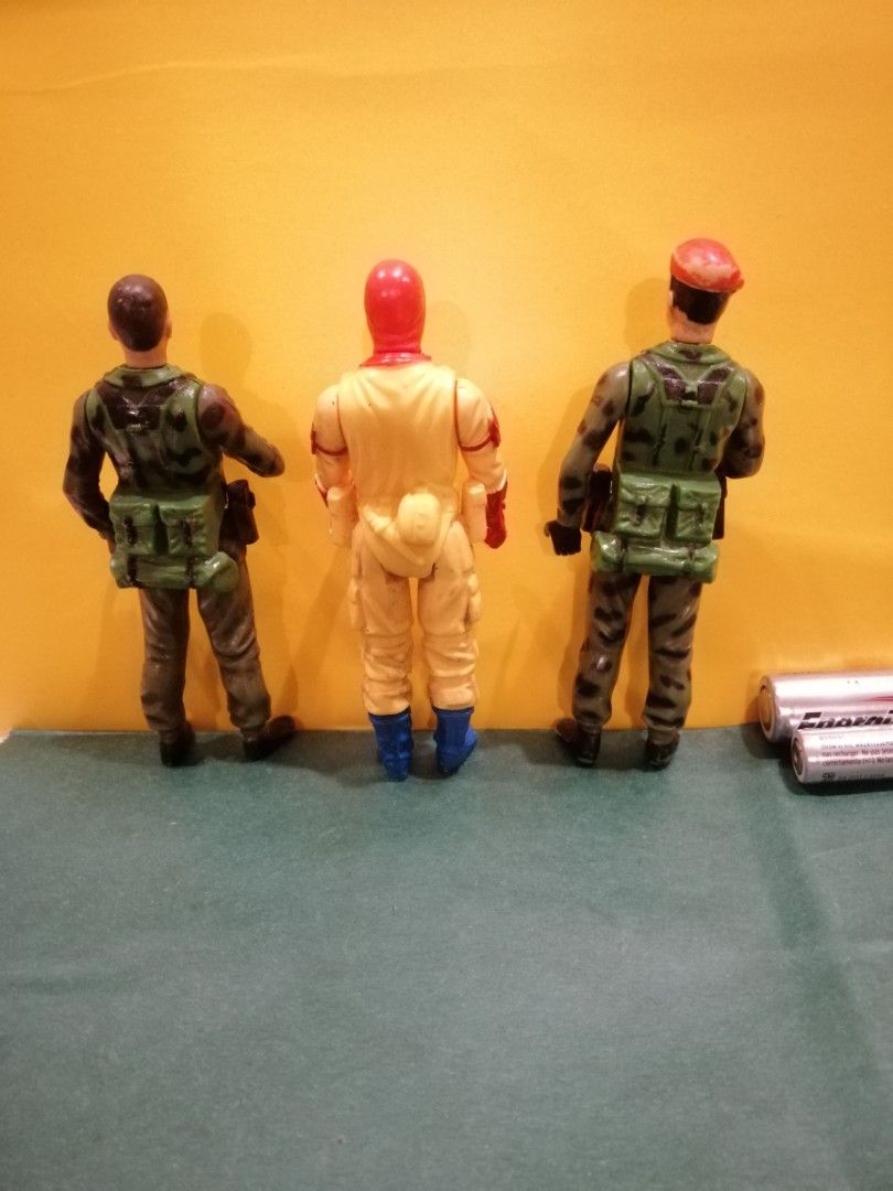 Set of 3 Palitoy Action Force (GI Joe, Action Man) 80s toy figures lot ...