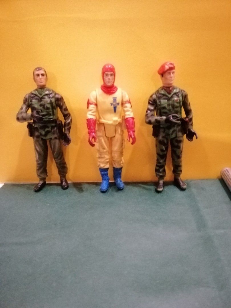 Set of 3 Palitoy Action Force (GI Joe, Action Man) 80s toy figures lot ...
