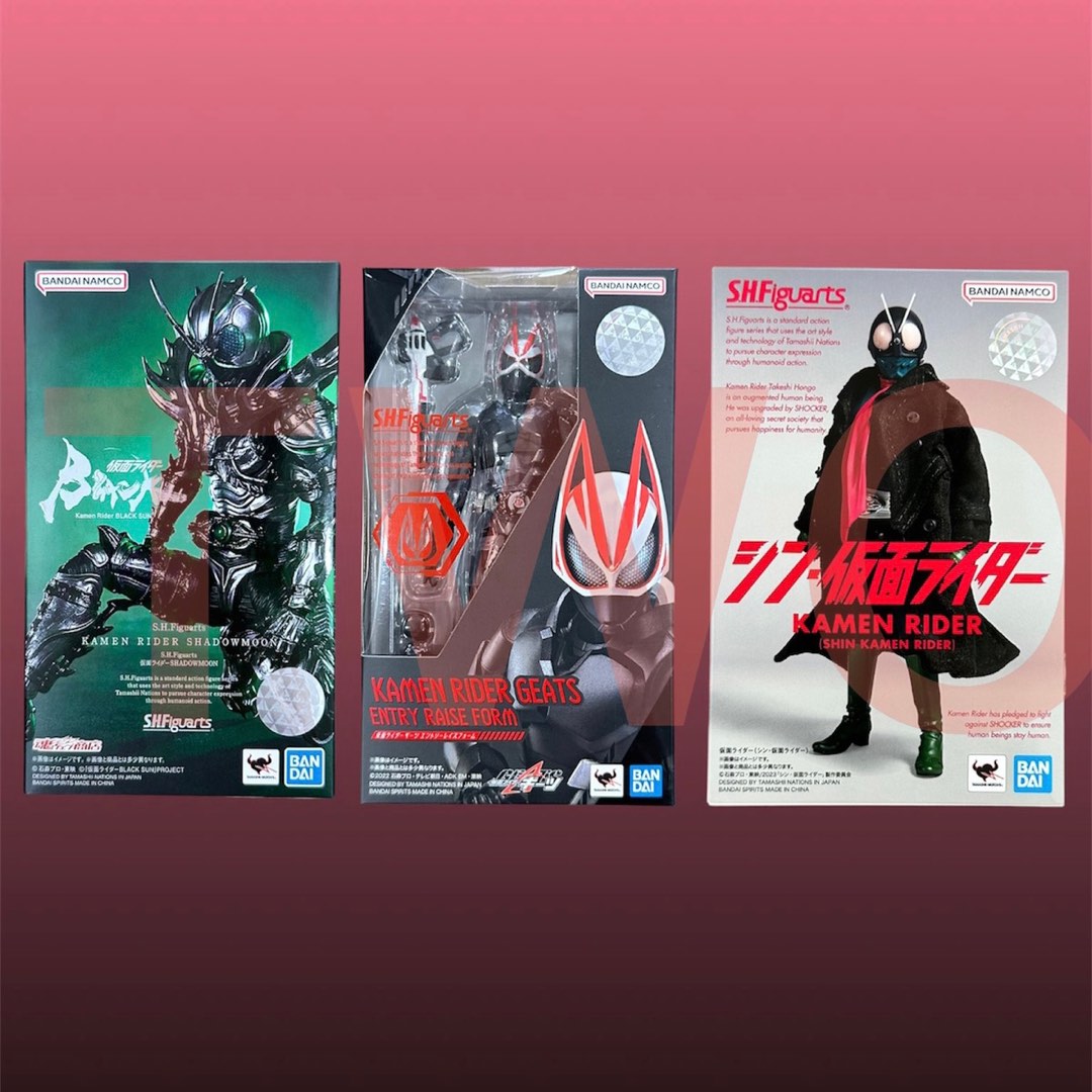 S.H.Figuarts SHF Kamen Rider Shadow Moon , Geats Entry Raise Form ...
