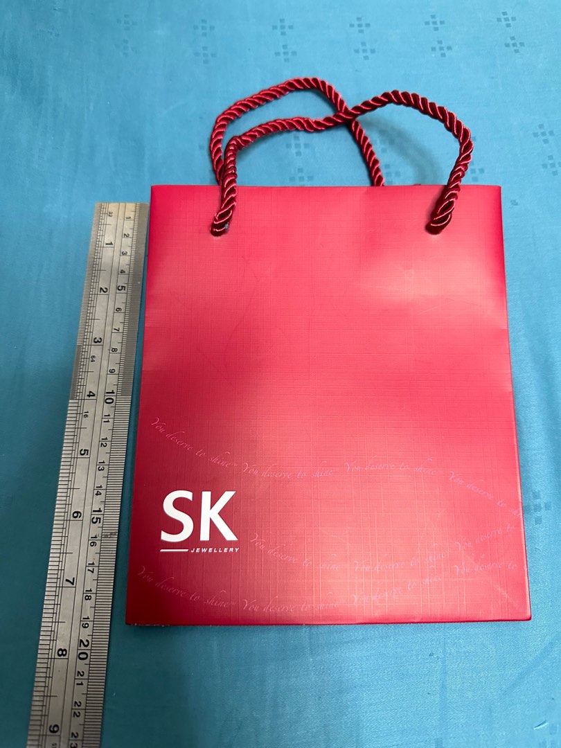 SK Jewellery Paper Bag, Everything Else on Carousell