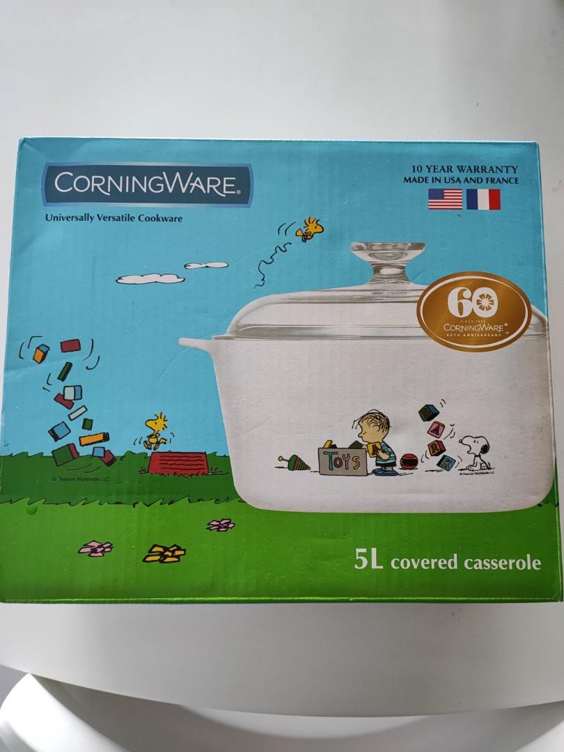 Snoopy peanuts Corningware 5L big pot, Furniture & Home Living ...