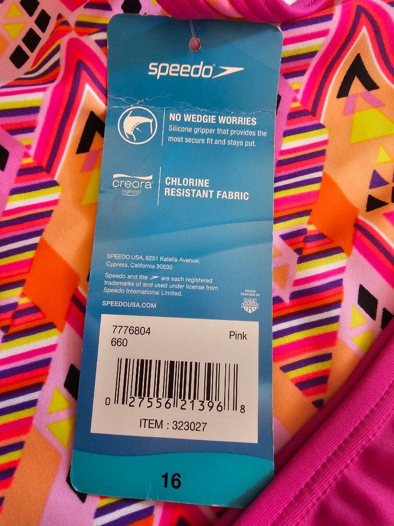 Speedo Girls swimsuit size 16, Babies & Kids, Babies & Kids Fashion on ...