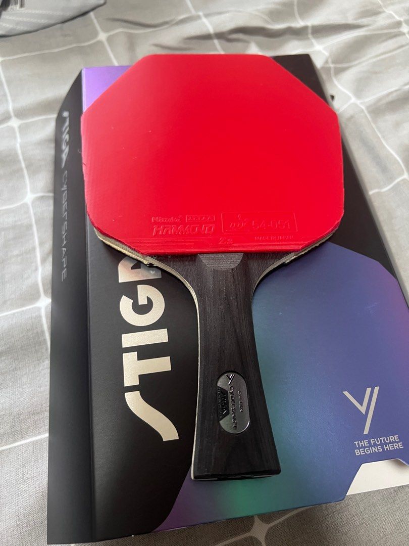 Stiga Cybershape Carbon FL Table Tennis Bat, Sports Equipment, Sports & Games, Racket & Ball ...