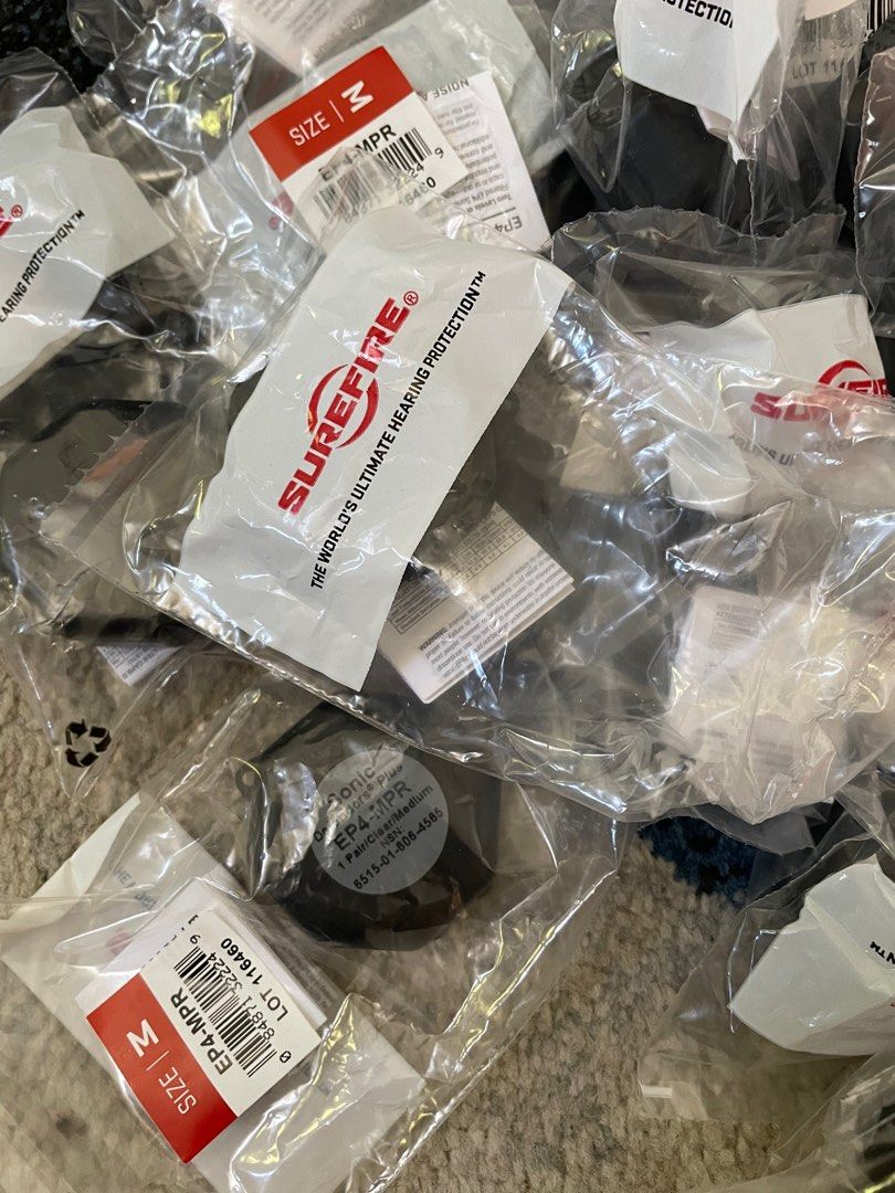 Surefire Earplugs Ep3 Triple Flanged Medium Clear, Beauty & Personal ...