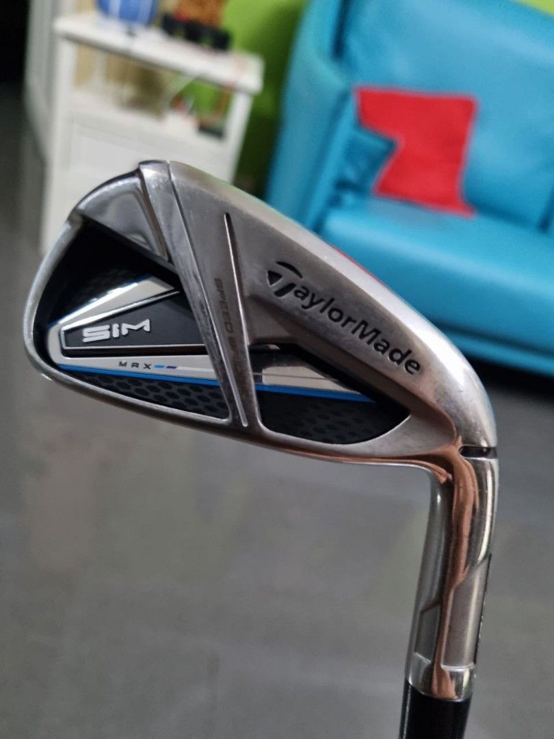 Taylormade SIM Max Irons Golf 4 - P, S Graphite Tensei Shaft, Sports ...