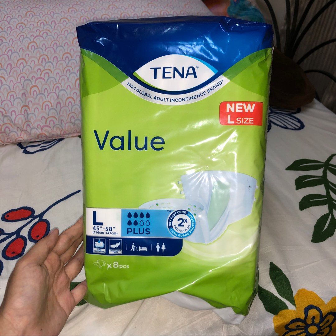 Tena adult diapers L size, Beauty & Personal Care, Sanitary Hygiene on ...