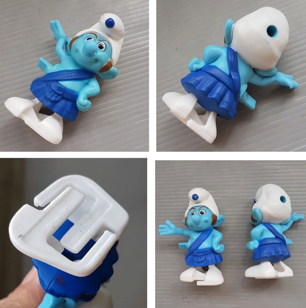 The Smurf Figure, 3 inches Figurine, Peyo 2011, Wind-up Smurf, Walking ...