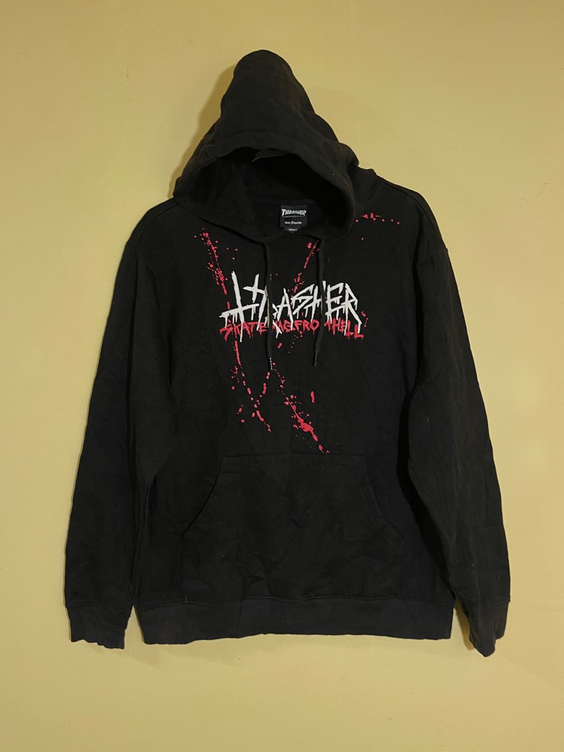 Thrasher Skate Mag from Hell Hoodie, Men's Fashion, Coats, Jackets and ...