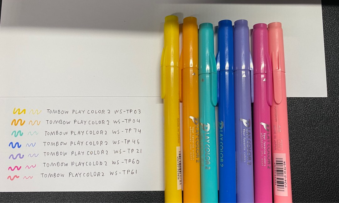 Tombow PlayColor2 Dual Tip Markers, Hobbies & Toys, Stationery & Craft ...