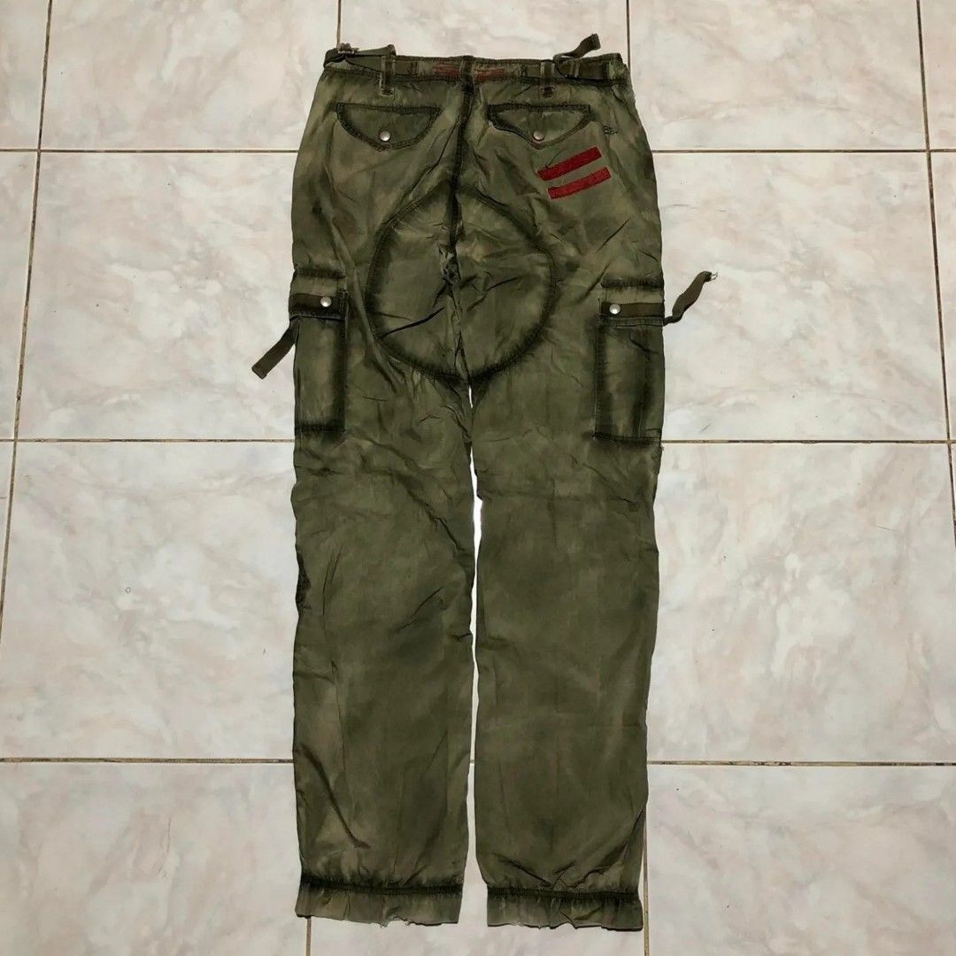 Tough Jeansmith Faded Army Green Cargo Pants, Men's Fashion, Bottoms ...