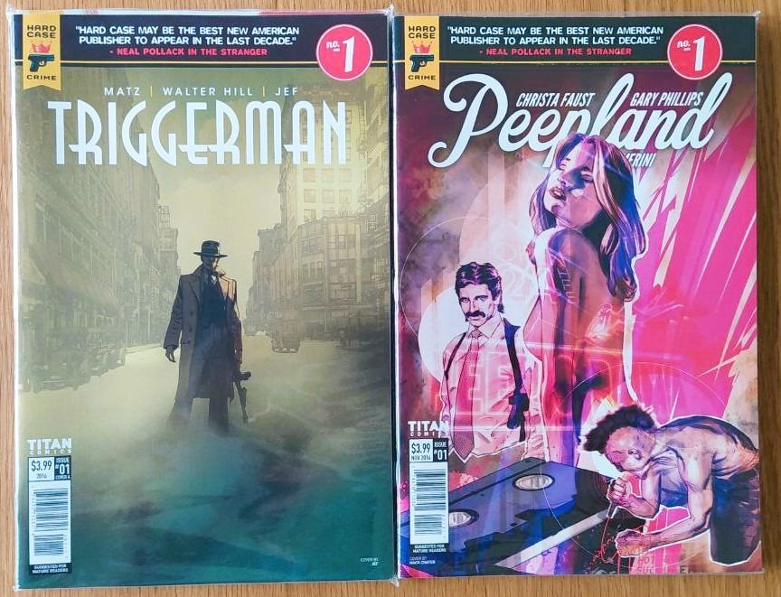 Triggerman and Peepland. 5 + 5 issues mini series from Titan Comics, Hobbies & Toys, Books ...