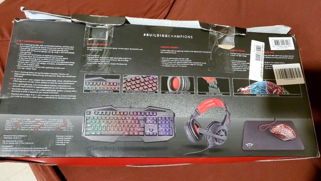 TRUST GAMING BUNDLE GXT 4 IN 1., Computers & Tech, Parts & Accessories ...