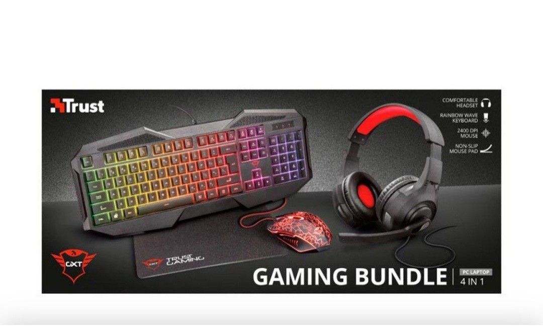 TRUST GAMING BUNDLE GXT 4 IN 1., Computers & Tech, Parts & Accessories ...