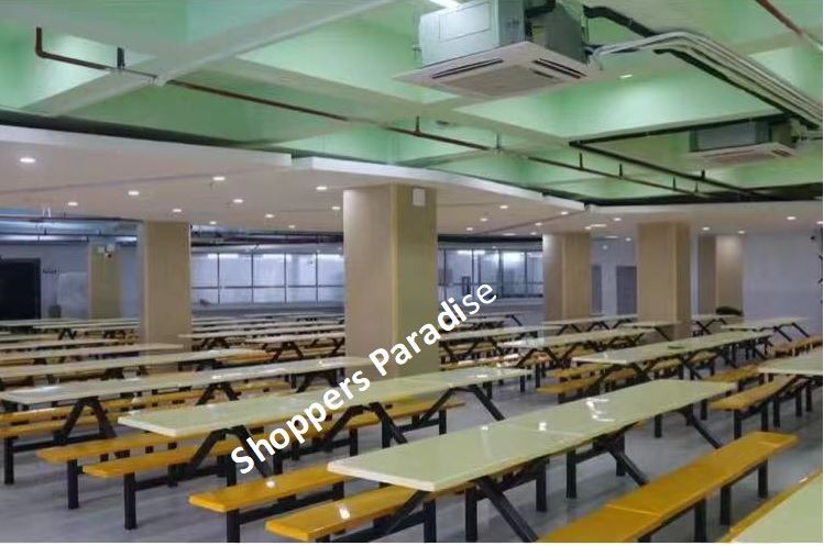 TSDT 00UA - Fiberglass table + bench set, 1 Table + 2 Benches, canteen ...