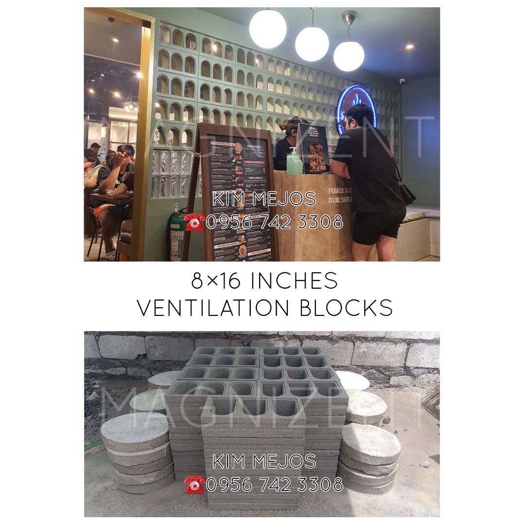VENTILATION BLOCKS 8X16 INCHES, Commercial & Industrial, Construction ...
