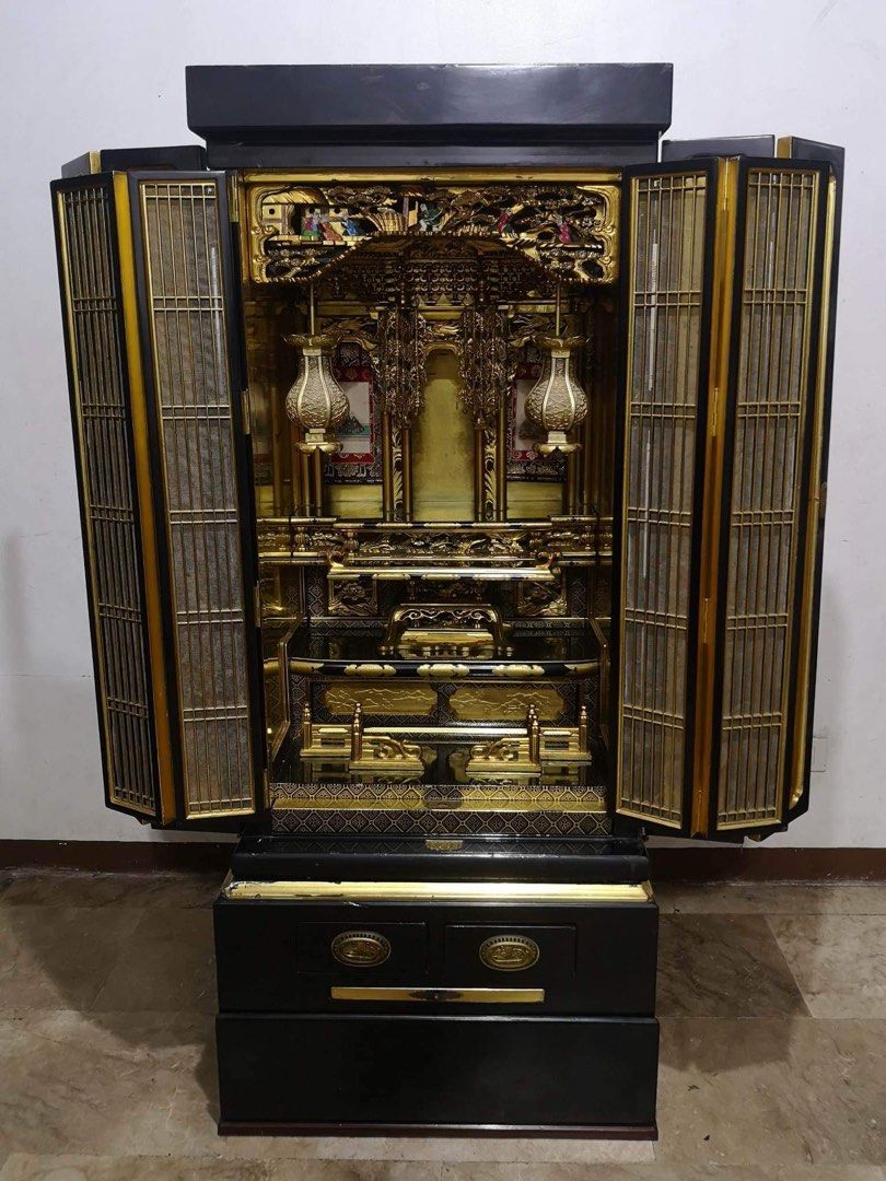 Vintage Butsudan Japanese altar, Furniture & Home Living, Furniture ...