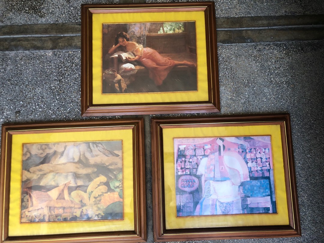 Vintage Prints of Local Paintings with Original Frames on Carousell