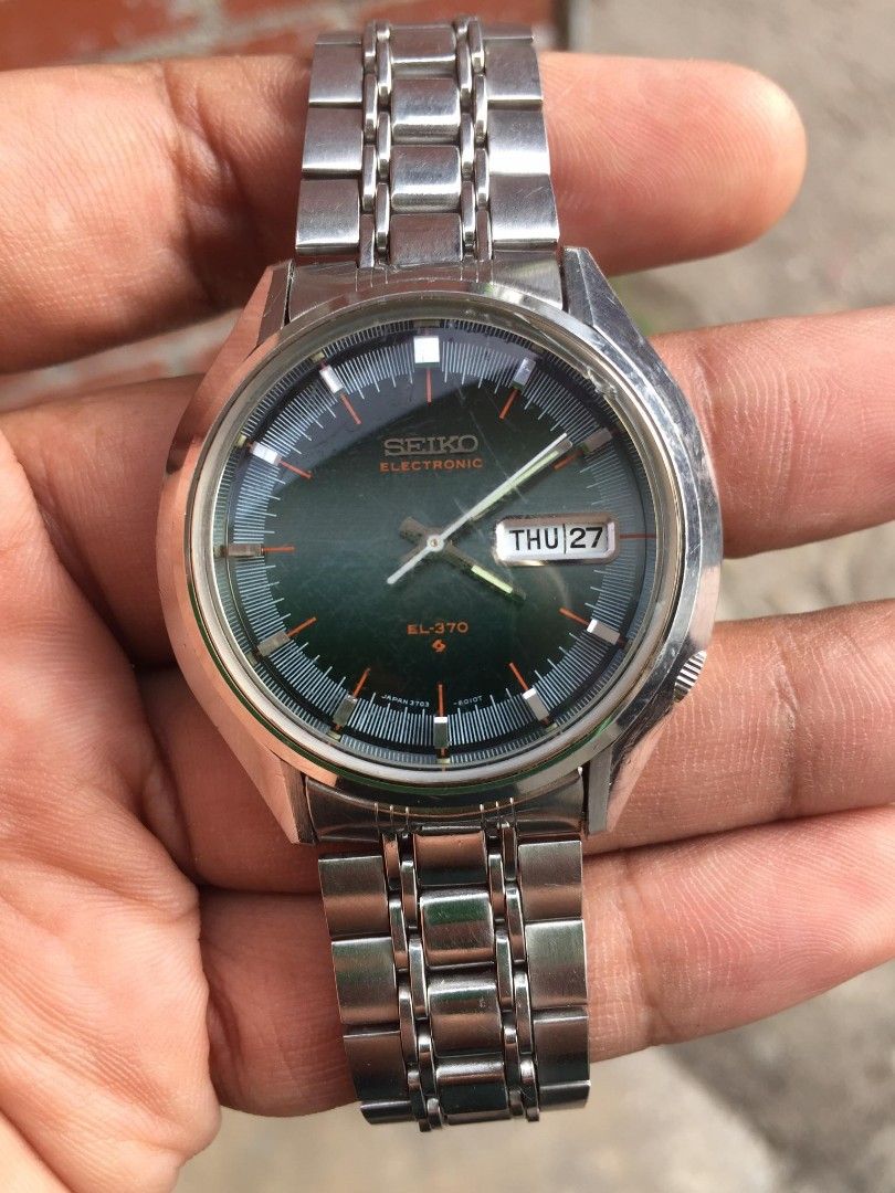 Vintage Seiko EL-370 ELECTRONIC 3703-8010, Men's Fashion, Watches ...