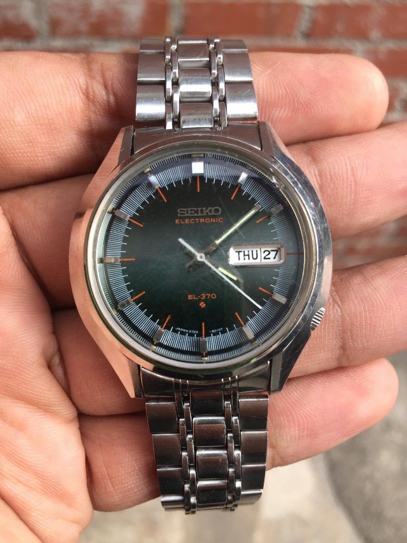 Vintage Seiko EL-370 ELECTRONIC 3703-8010, Men's Fashion, Watches ...