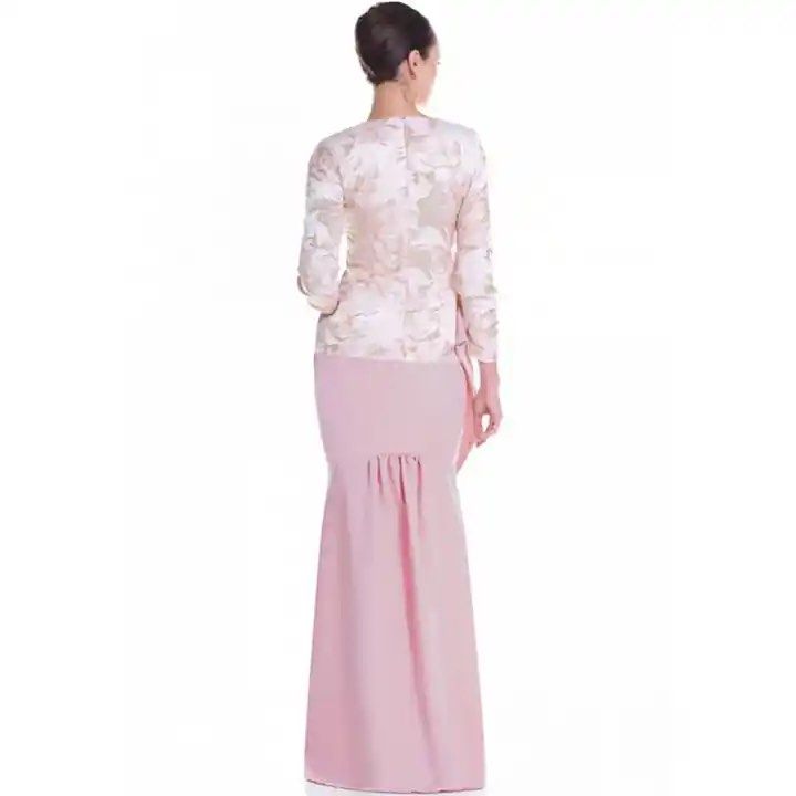 Wanzar Baju Kurung Set (Pink), Women's Fashion, Muslimah Fashion, Baju ...