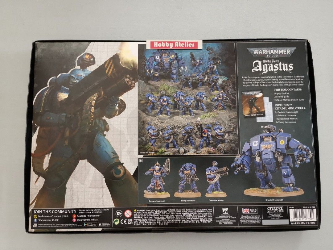 Warhammer 40K Space Marines: Strike Force Agastus, Hobbies & Toys, Toys ...