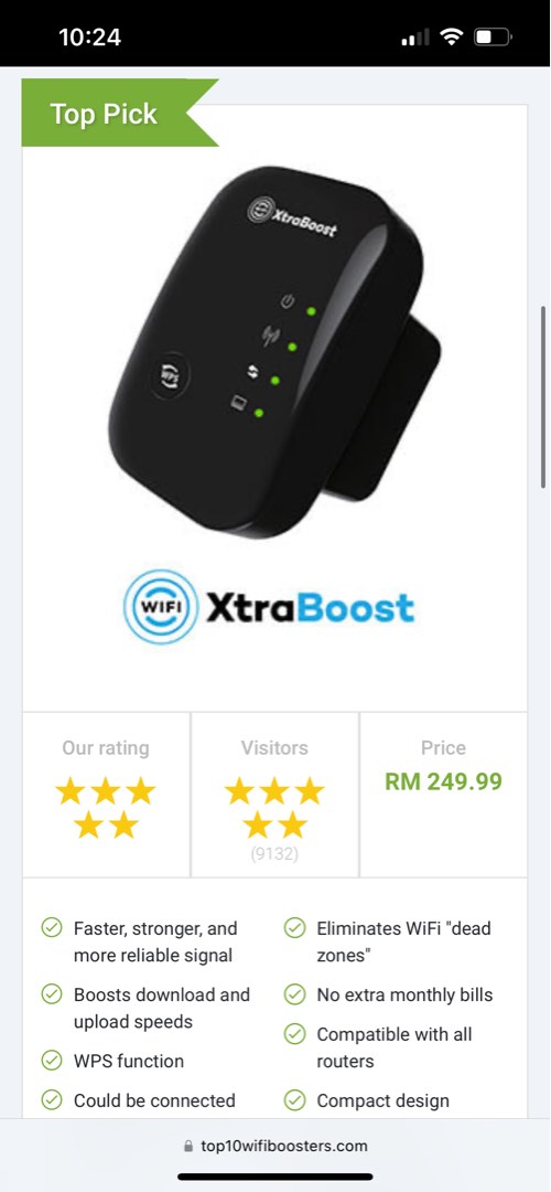 Wifi Xtra Boost, Computers & Tech, Parts & Accessories, Networking on Carousell
