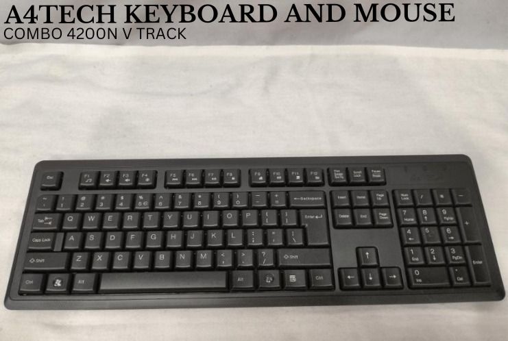 WIRELESS KEYBOARD AND MOUSE COMBO A4TECH 4200N V TRACK on Carousell