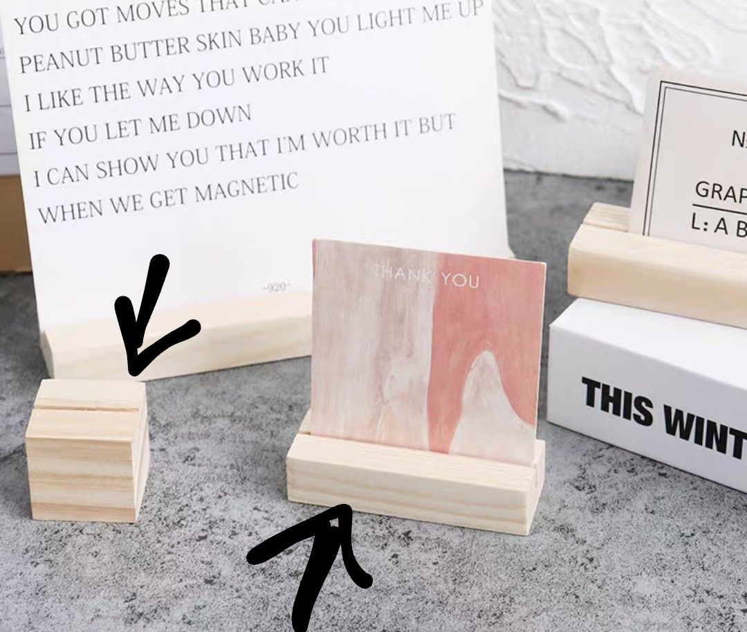 ~100pcs wooden display stands / blocks, Furniture & Home Living, Home ...