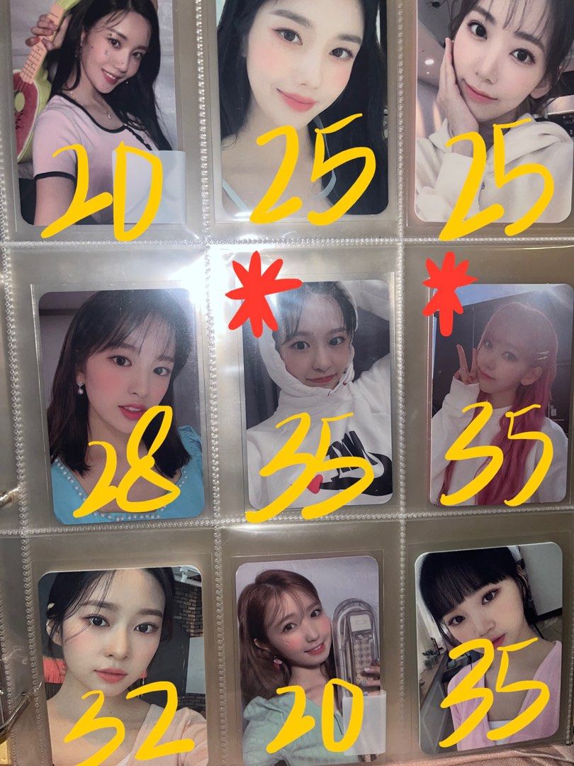WTS izone Ive LESSERAFIM yujin Sakura eunbi minju chaewon hitomi ...