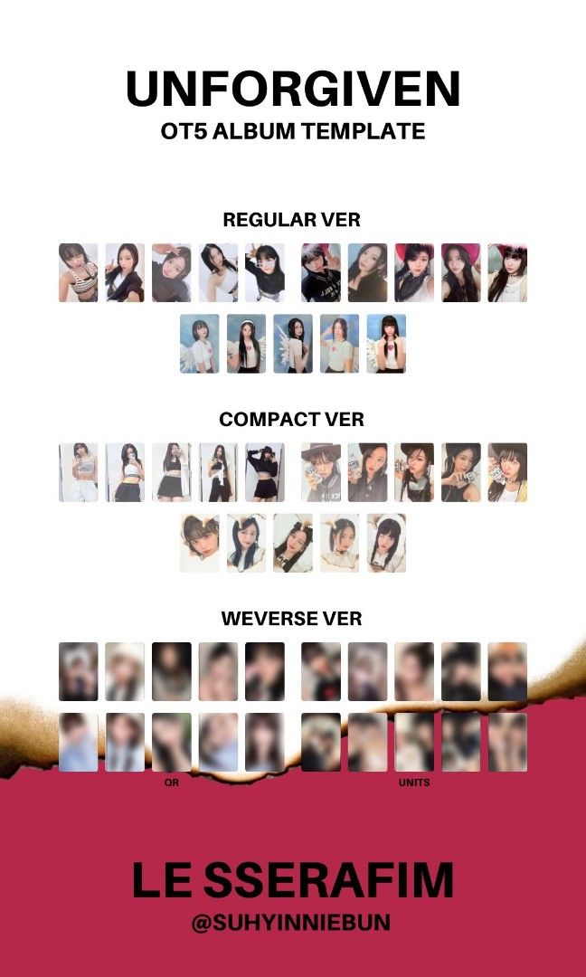 wts lfb lesserafim unforgiven shopee fansign compact album sealed!, Hobbies & Toys, Collectibles ...