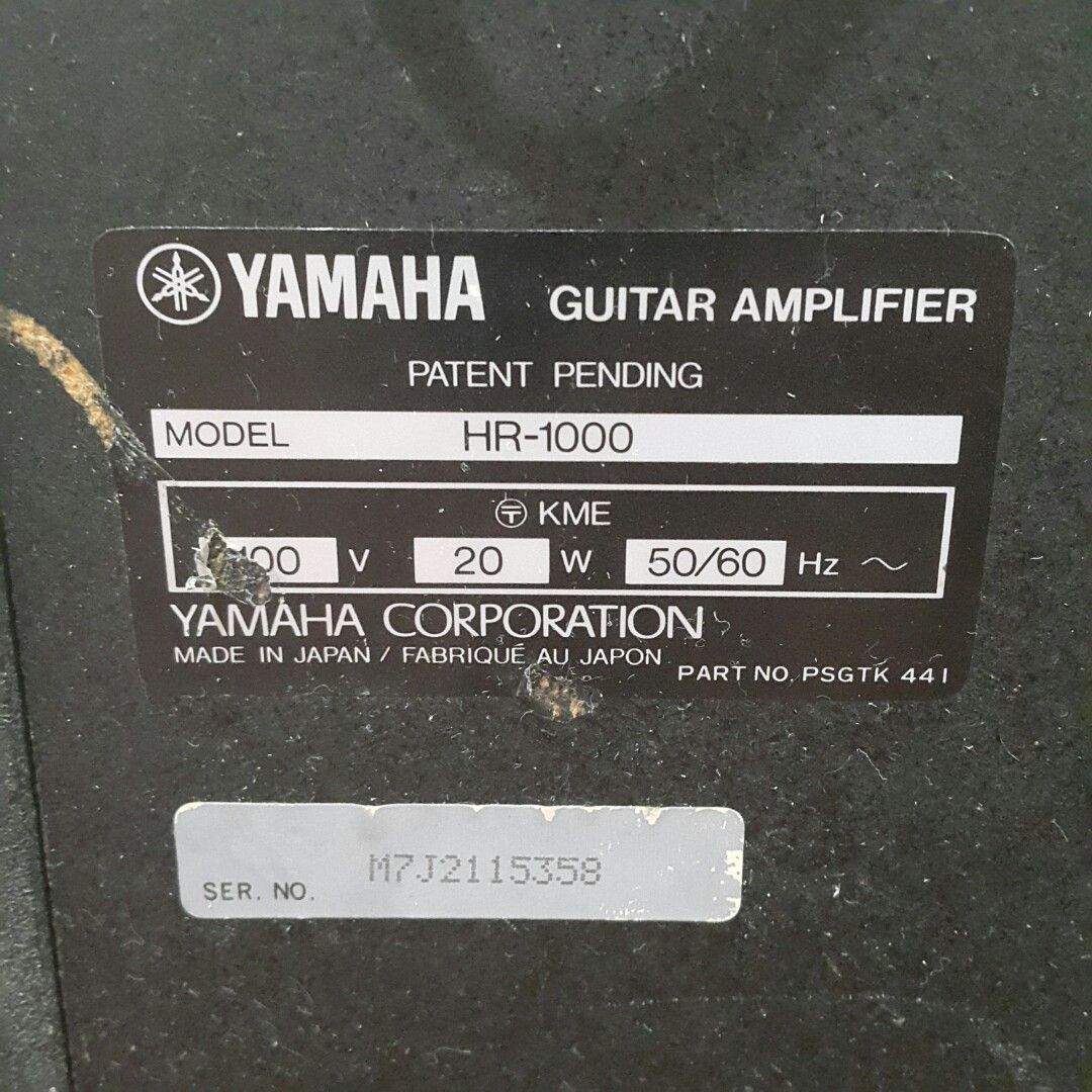 Yamaha HR 1000 Guitar Amplifier, Audio, Soundbars, Speakers & Amplifiers on Carousell