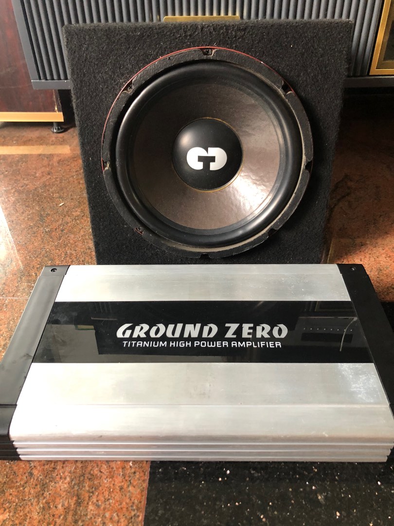 10” CDT Subwoofer & Ground Zero Mono Amplifer, Audio, Soundbars ...