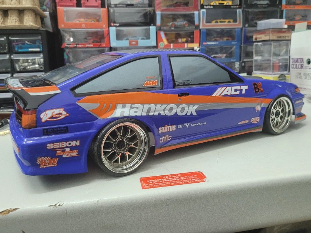 1/10 Yokomo AE86 bodyshell with hankook livery, Hobbies & Toys, Toys ...