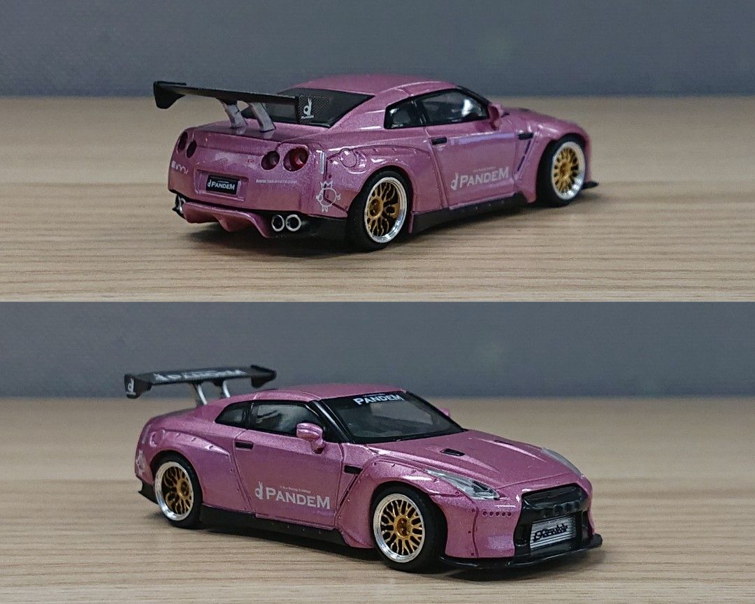 1:64 Mini GT LIBERTY WALK LB Works Nissan GT-R (R35) Light blue ...