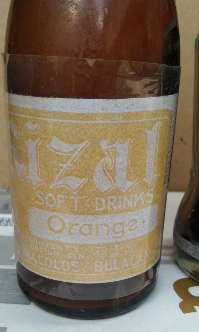 1920 Rizal soft drinks amber Rizal/repro label, Hobbies & Toys ...