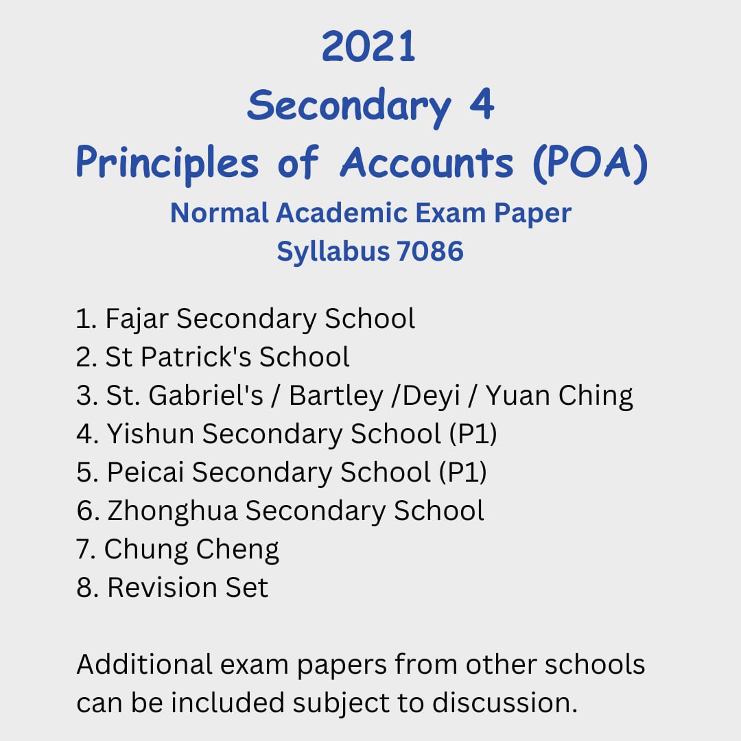 2021 POA N Level Exam Papers, Hobbies & Toys, Stationery & Craft ...