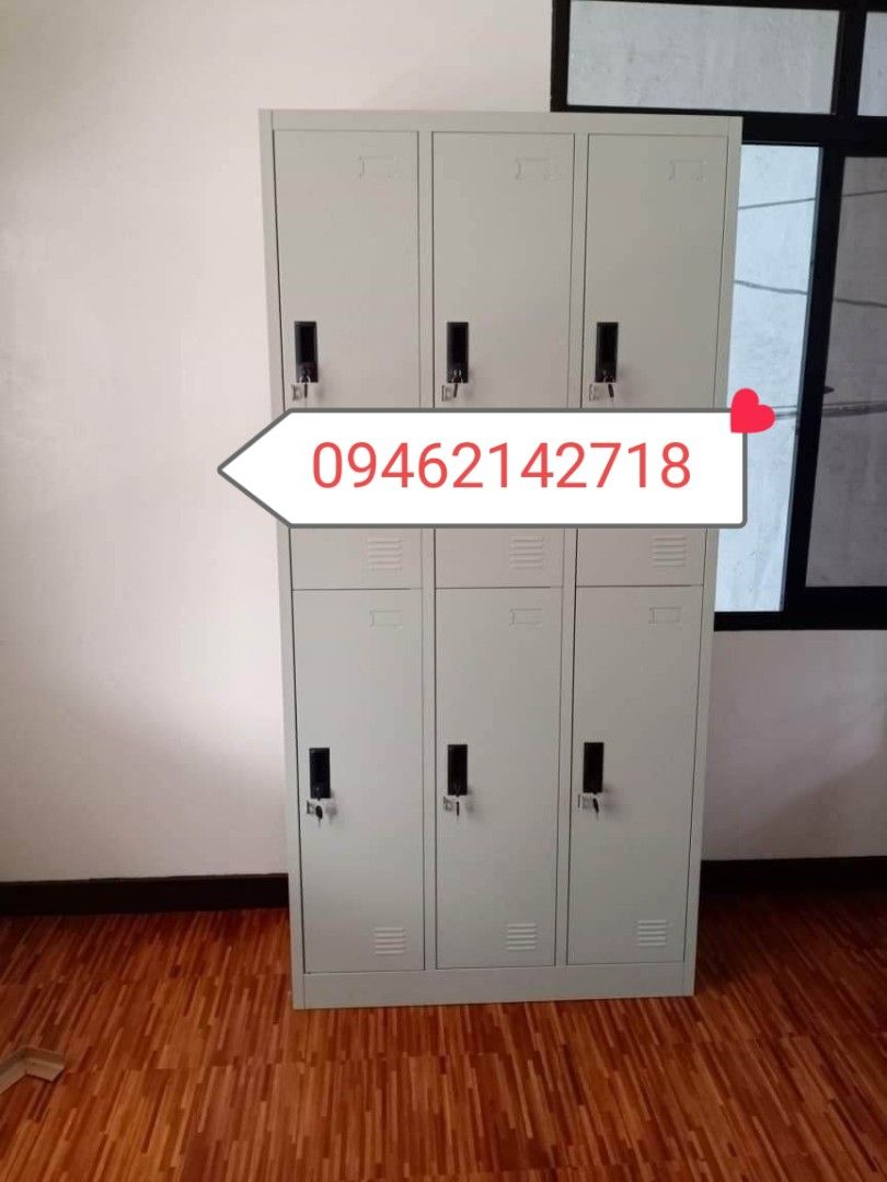6 Doors Steel Lockers with Double Security Lock on Carousell