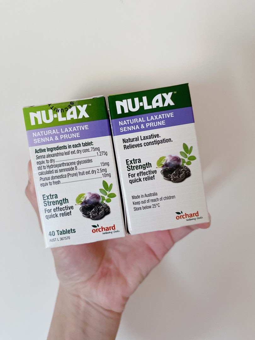 [現貨] 40粒 Nu-Lax Extra Strength Senna and Prune 天然西梅加強版40粒, 健康及營養食用品, 健康 ...