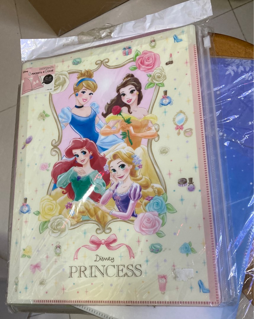 迪士尼公主 文件夾。Disney princess file, 興趣及遊戲, 手作＆自家設計, 其他 - Carousell