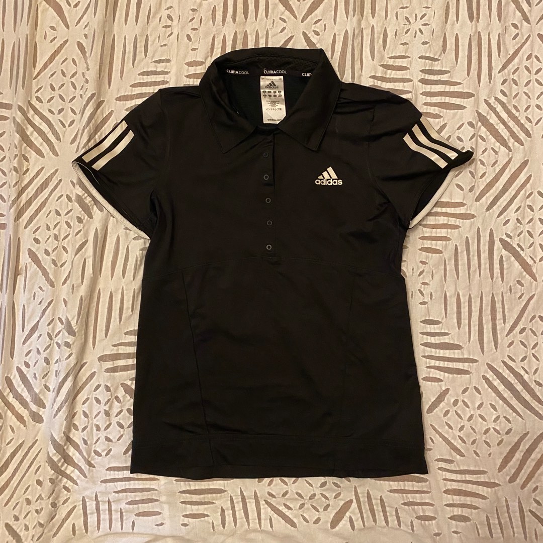 Adidas Climacool Training Polo Shirt, Women's Fashion, Activewear on ...