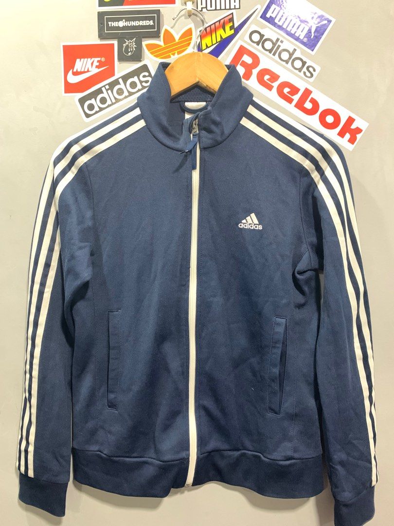 Adidas track jacket navy blue, Men's Fashion, Coats, Jackets and ...